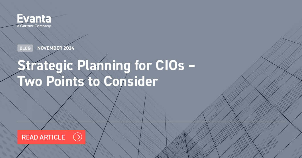 Strategic Planning for CIOs – Two Points to Consider