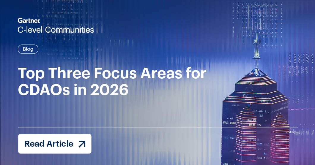 Top Three Focus Areas for CDAOs in 2026