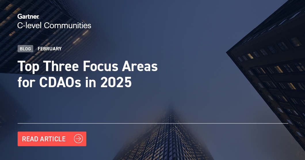 Top Three Focus Areas for CDAOs in 2025