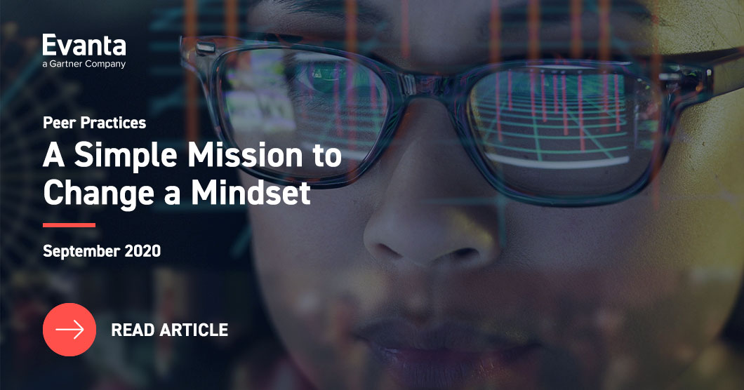 A Simple Mission to Change a Mindset