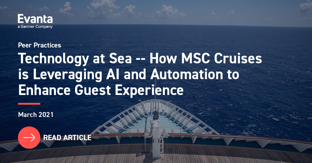 Technology at Sea -- How MSC Cruises is Leveraging AI and Automation to ...