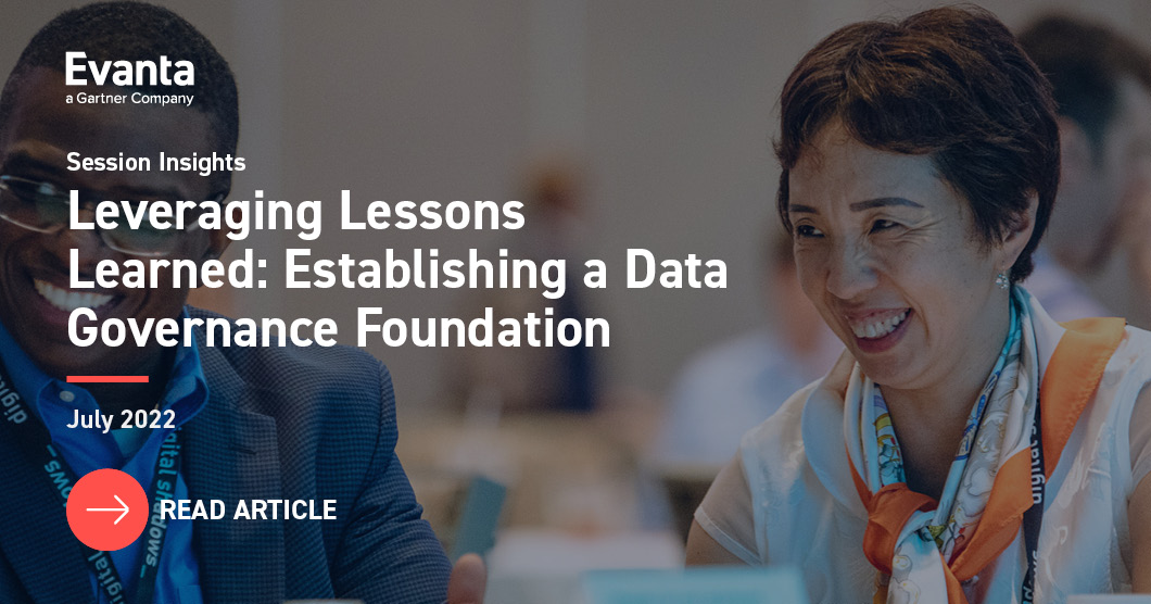 Leveraging Lessons Learned — Establishing a Governance Foundation