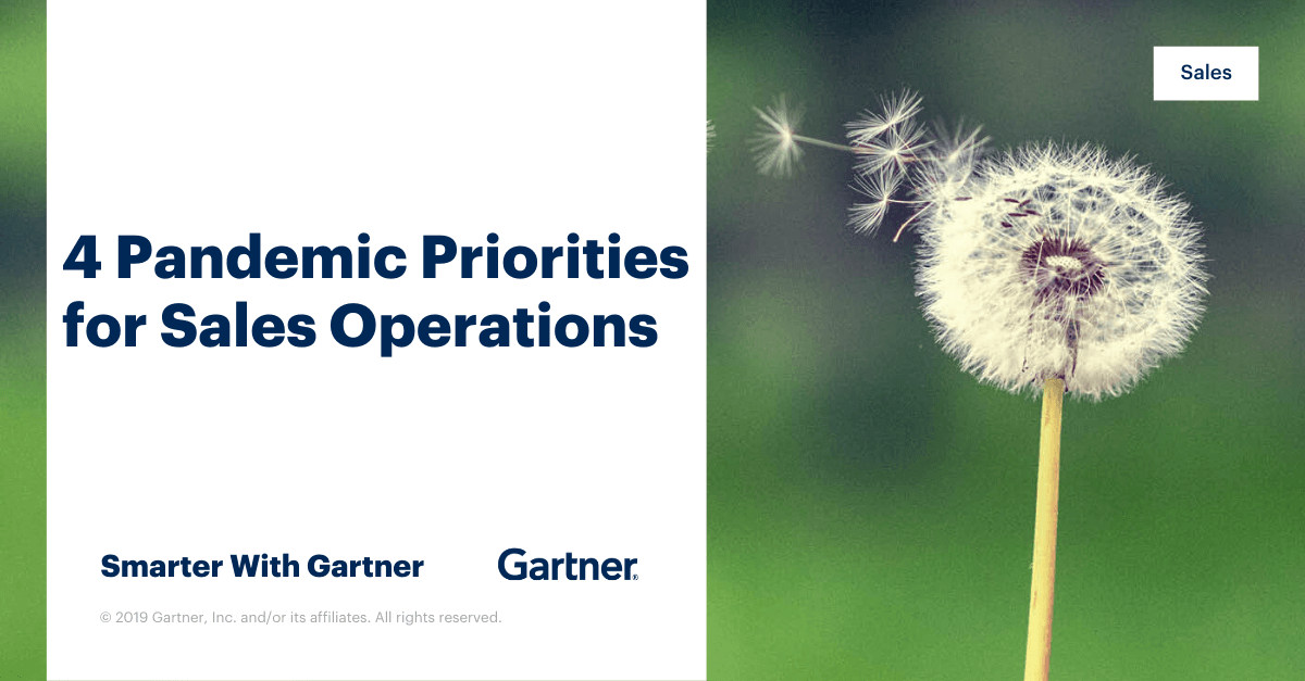 4 Pandemic Priorities for Sales Operations
