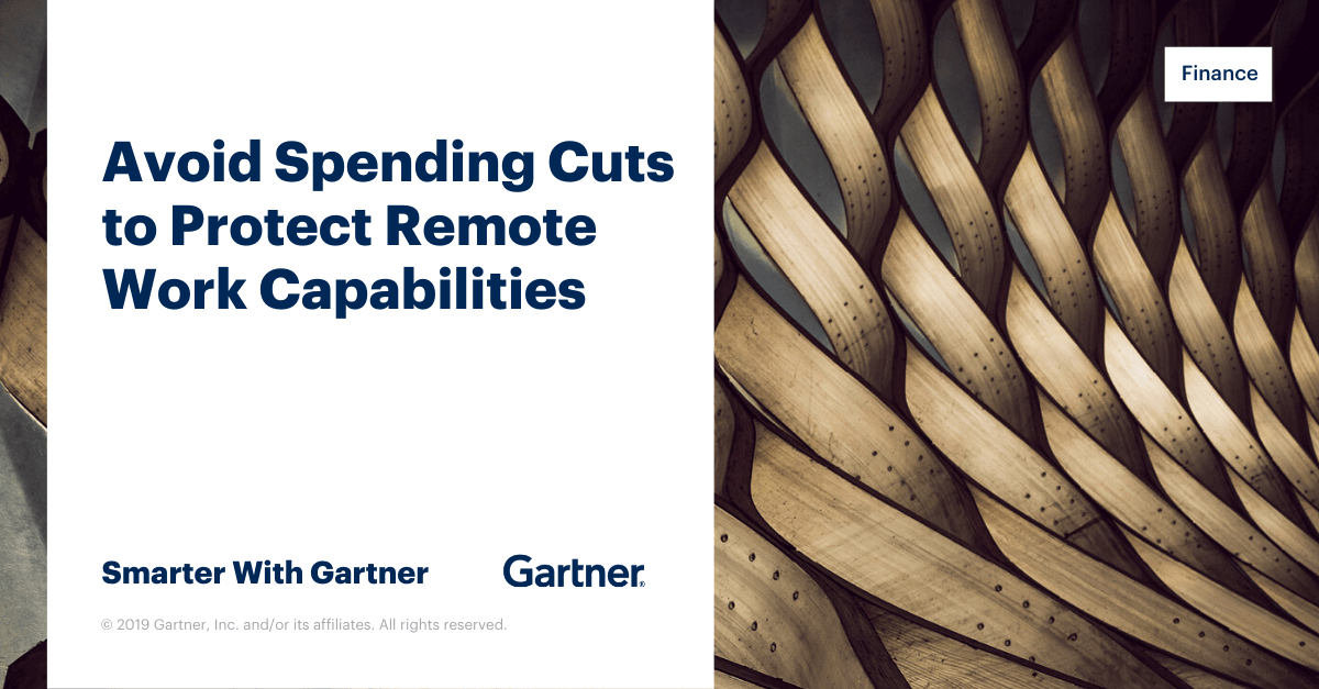 Avoid Spending Cuts to Protect Remote Work Capabilities
