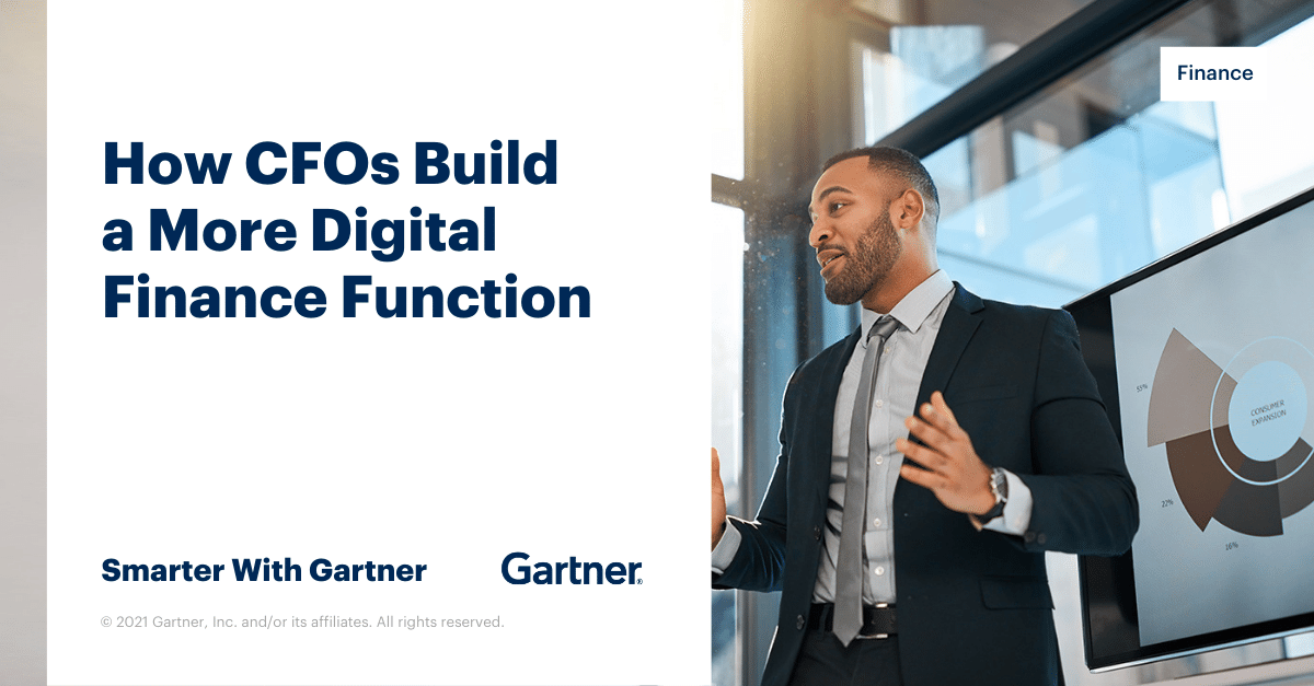 Digital Finance Function Is a Critical Focus for CFOs in 2021