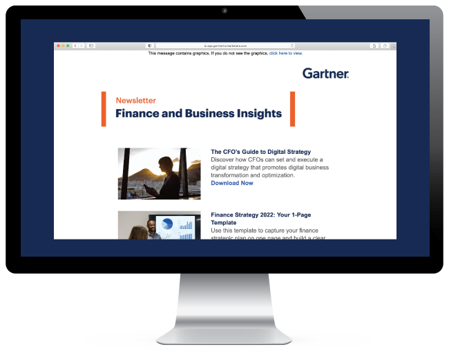 CFO Newsletter for Finance Leaders | Gartner