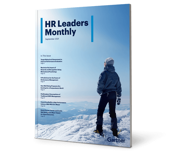 HR Leaders Monthly Magazine: September 2021 | Gartner