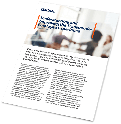 Understanding and Improving the Transgender Employee Experience