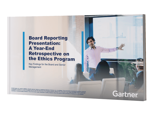 Compliance Board Reporting Presentation | Gartner