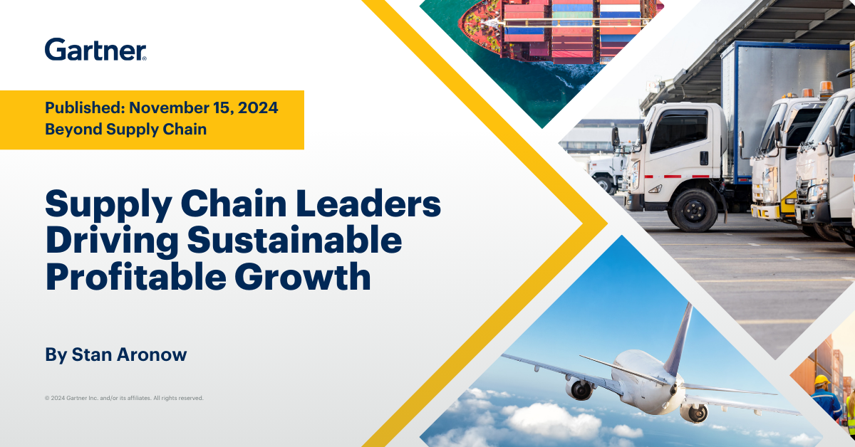 Supply Chain Leaders Driving Sustainable Profitable Growth