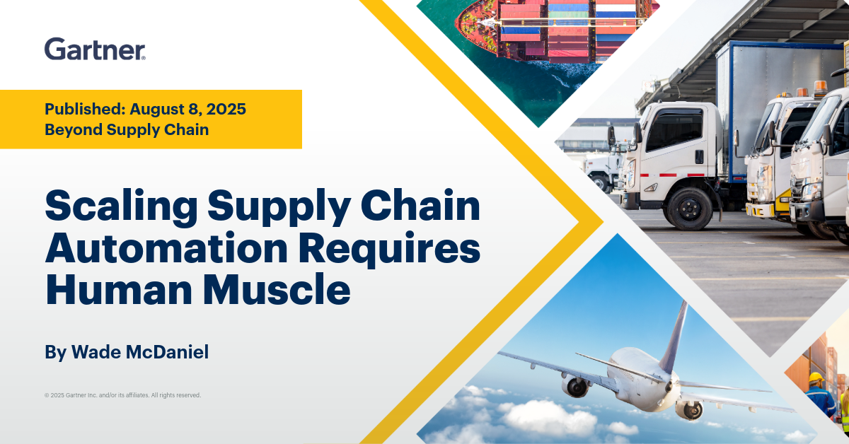 Scaling Supply Chain Automation Requires Human Muscle