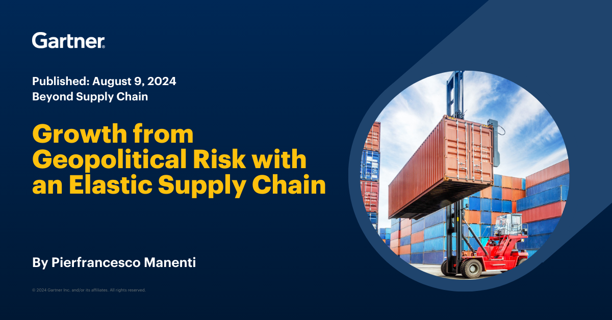 Growth from Geopolitical Risk with an Elastic Supply Chain