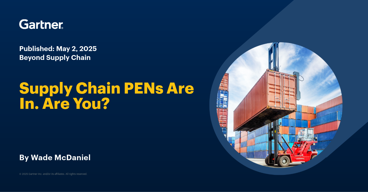 Supply Chain PENs Are In. Are You?